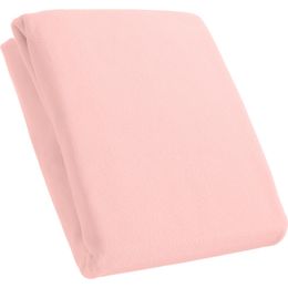 Kinzler Spannbetttuch Mikrofaser Fleece, rosa ca. 160 x 200 cm