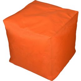 Kinzler Hocker eckig, Outdoorfähig, Orange