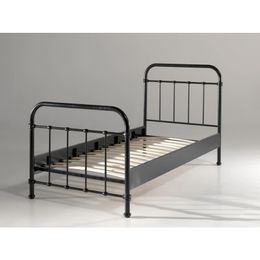 Vipack Metallbett New York 90x200 cm, schwarz