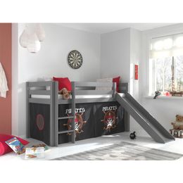 Vipack Spielbett Pino mit Rutsche und Textilset versch. Designs