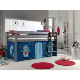 Vipack Spielbett Pino mit Textilset Vorhang versch. Designs