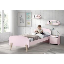 Vipack Einzelbett Kiddy 90x200 cm - Rosa