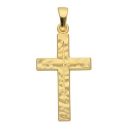 Adelia´s Adelia´s Kettenanhänger 333 Gold Kreuz Anhänger, Goldschmuck für Damen & Herren, goldfarben