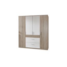 Kleiderschrank Click - holzfarben - 180 cm - 199 cm - 58 cm - Sconto