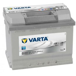 D39 Silver Dynamic 12V 63Ah 610A Autobatterie 563 401 061 inkl. 7,50€ Pfand - Varta