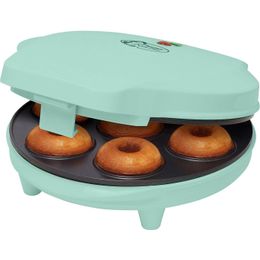 Bestron Donut-Maker ADM218SDM Sweet Dreams, 700 W, im Retro Design, Antihaftbeschichtung, Farbe: Mint, grün