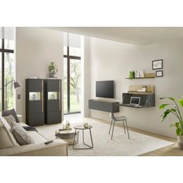 Inosign Büromöbel-Set CiTY/GiRON, (Set, 5-St), Home Office, mit Wandsekretär, grau