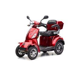 ECONELO J 4000 Vierrad-Elektroroller, bordeaux mit herausnehmbarem Lithium Akku