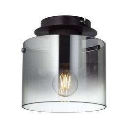 Brilliant Lampe Beth Deckenleuchte 20cm Kaffee/rauchglas 1x A60, E27, 60W, g.f. Normallampen n. ent. Für LED-Leuchtmittel geeignet Dimmbar bei Verwendung geeigneter Leuchtmittel