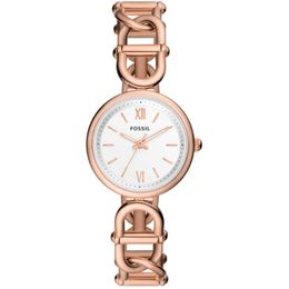 Quarzuhr Fossil "CARLIE, ES5273" Armbanduhren rosegold (roségoldfarben) Damen Quarzuhren