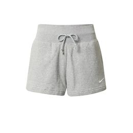 Nike Sportswear Shorts 'Phoenix Fleece' Damen Größe 38 graumeliert / weiß