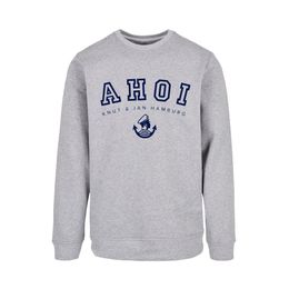 F4NT4STIC Sweatshirt 'Ahoi Knut & Jan Hamburg' male Grey size XL