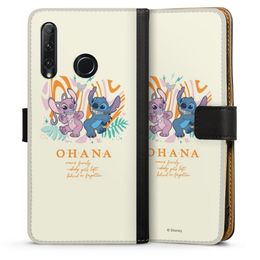 DeinDesign Handyhülle Lilo & Stitch Offizielles Lizenzprodukt Disney Stitch and Angel, Huawei Honor 20 Lite Hülle Handy Flip Case Wallet Cover