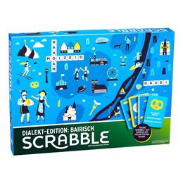 Mattel - Scrabble - Dialekt-Edition: Bairisch Bayrisch Brettspiel Wörterspiel Dialekte
