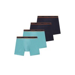 Tom Tailor Herren Long Pants im 4er Pack, grün, Melange Optik, Gr. 6