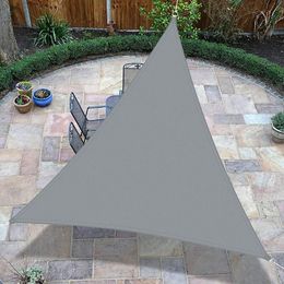Freosen - Dreieckiges Sonnensegel 3 x 3 x 3 m Sonnenschutztuch UV-Strahlenschutz für Außenbereich, Terrasse, Garten – Grau