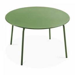Runder Gartentisch aus Metall Grüner Kaktus - Grüner Kaktus