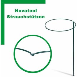 10x Novatool Rankhilfe Strauchstützen wetterfest, ganzjährig einsetzbar, für Innen- & Außenbreich - Grün