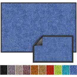 Karat - Schmutzfangmatte Rhine Cornflower Blue 90 x 600 cm - Blau