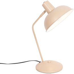 Qazqa Retro-Tischlampe beige - Milou - Beige