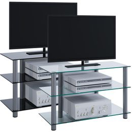 Vcm TV Möbel Sideboard Fernsehschrank Rack Fernseh Board Alu Glas Tisch Sindas