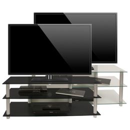 Vcm TV Möbel Sideboard Fernsehschrank Rack Fernseh Board Alu Glas Tisch Zumbo