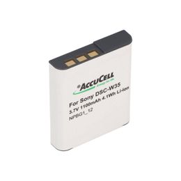AccuCell AccuCell Akku passend für Sony DSC-W100 Akku 950 mAh (3