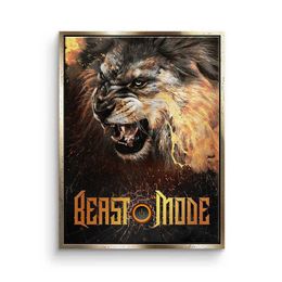 DOTCOMCANVAS® Leinwandbild Beast Mode Lion