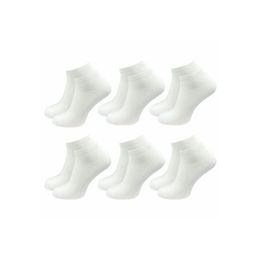 GAWILO Sneakersocken für Damen in weiß und schwarz