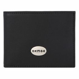 Oxmox Leather Geldbörse RFID Schutz Leder 10.5 cm black