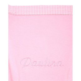 Personalisierte Baby-Kuscheldecke rosa (Stickfarbe: pink)