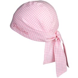 Lakaro - Personalisiertes Piratentuch rosa (Stickfarbe: bordeaux)
