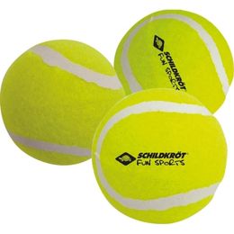 Schildkröt Funsports - Tennisbälle, (3 Stück Freizeitbälle drucklos im Meshbag