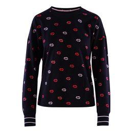PJ Salvage Pyjamaoberteil BE MINE, schwarz, S