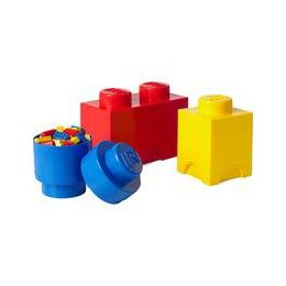 LEGO Storage Brick Multi Pack 3er, Aufbewahrungsbox rot, Gr. S Typ: Kiste Geeignet für: Spielzeug Material: Polypropylen