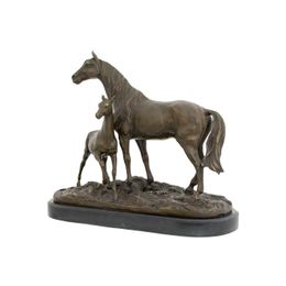 aubaho Skulptur Bronzeskulptur Pferd Fohlen nach Pierre Jules Mene Figur Antik-Stil Re