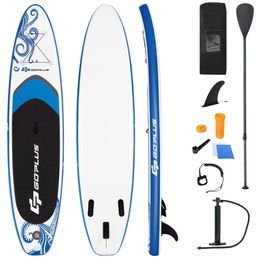 Costway 335 x 76 x 15cm Aufblasbares Stand Up Paddling Board, mit Paddel