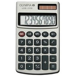 Olympia LCD-1110 Taschenrechner silber