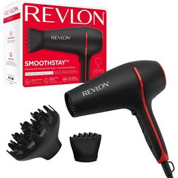 Revlon Ionic-Haartrockner SMOOTHSTAY RVDR5317, 2000 W, Gitter mit dreifacher Keramikbeschichtung und Kokosnussöl-Infusion, schwarz