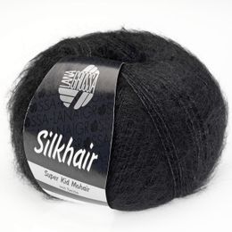 Silkhair von Lana Grossa, Schwarz, aus Mohair