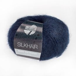 Silkhair von Lana Grossa, Nachtblau, aus Mohair