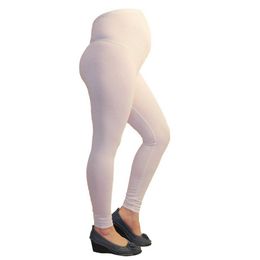 YESET Umstandsleggings Umstand Thermo Leggings Hose lang Fleece Gamaschen weiss M-36 Thermoleggings