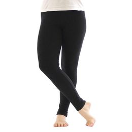 YESET Leggings Hose Leggings lang Übergröße Gamaschen 5XL-48 Schwarz