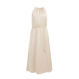 WE Fashion Kleid Damen Größe 42 hellbeige Winterkleid