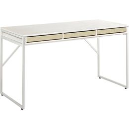 Hammel Furniture Schreibtisch Mistral Bürotisch, Arbeitstisch, Tisch, Computertisch, mit Gestell, B: 137,4 cm, Designmöbel, beige