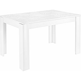 Inosign Esstisch Miro, Breite 180 cm mit oder ohne Ansteckplatten, weiß
