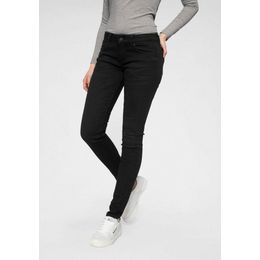 Pepe Jeans Skinny-fit-Jeans SOHO im 5-Pocket-Stil mit 1-Knopf Bund und Stretch-Anteil, schwarz