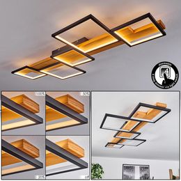 hofstein Pompu Deckenleuchte LED Schwarz, 1-flammig
