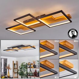 hofstein Pompu Deckenleuchte LED Schwarz, 1-flammig