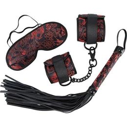 Bad Kitty 3-teiliges Bondage-Set aus Satin mit Muster